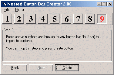 Nested Button Bar Creator